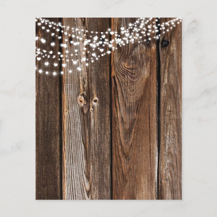 String Light & Barn Wood Scrapbook Paper | Zazzle