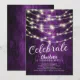 String Lights Celebrate Birthday Invitation | Zazzle