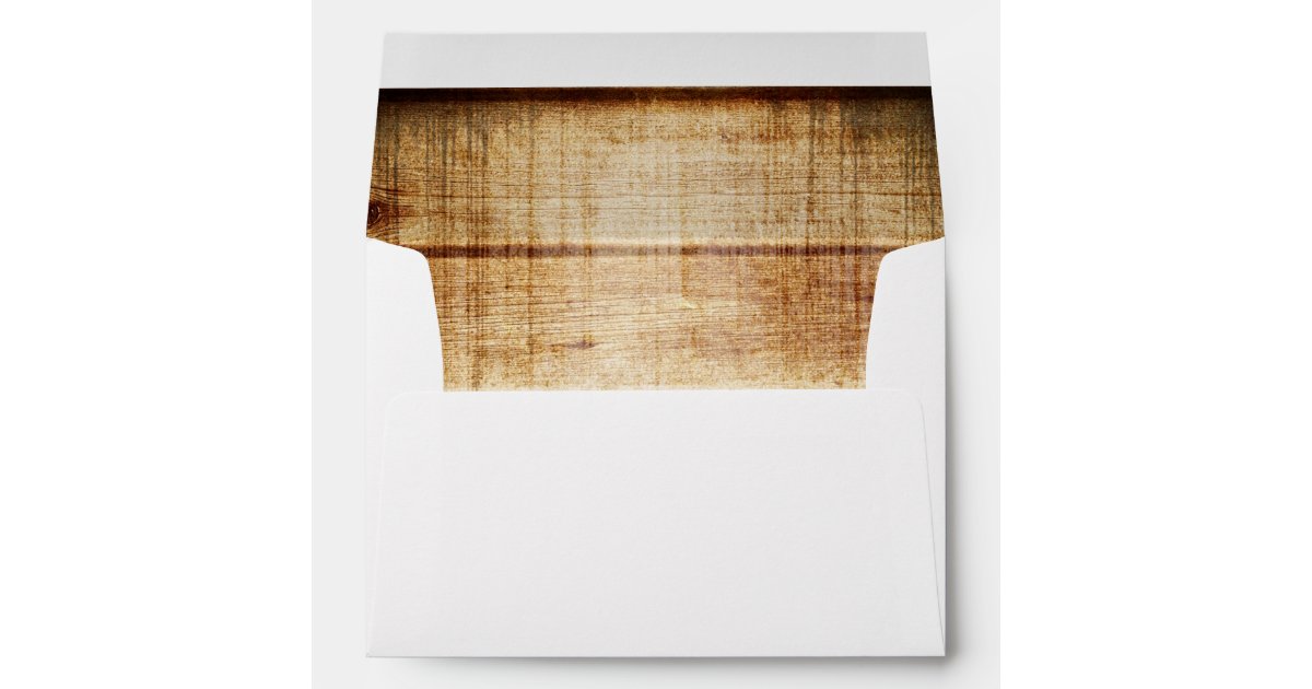 String Lights Tree Vintage Barn Wood Envelope | Zazzle