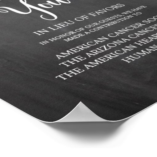 String Lights, Wedding Donation, Contribution Poster | Zazzle