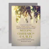 String Lights & Willow Tree Wedding Invitations | Zazzle