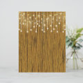 String Lights & Wood Grain Scrapbook Paper | Zazzle