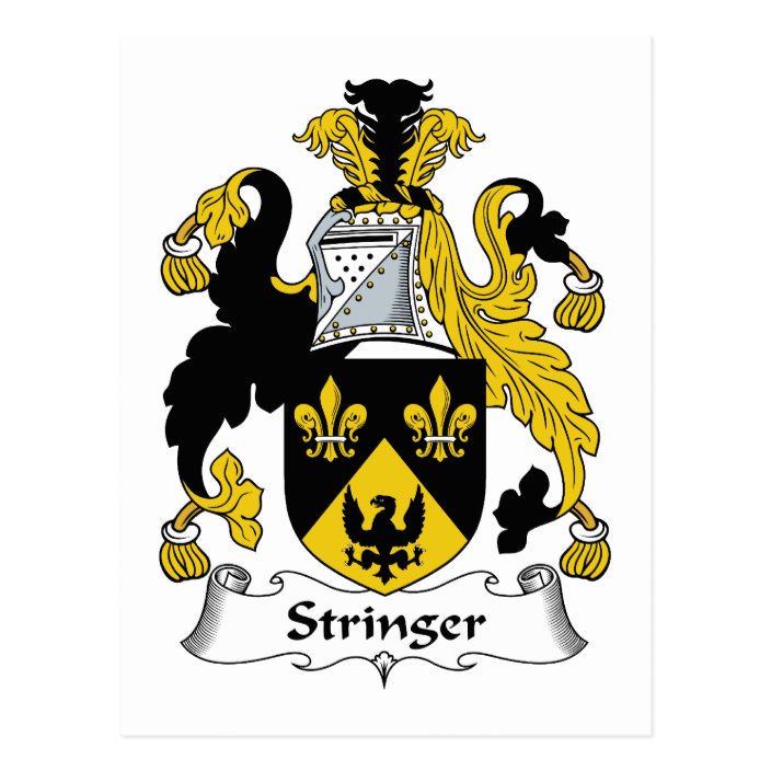 Stringer Family Crest Postcard | Zazzle.com