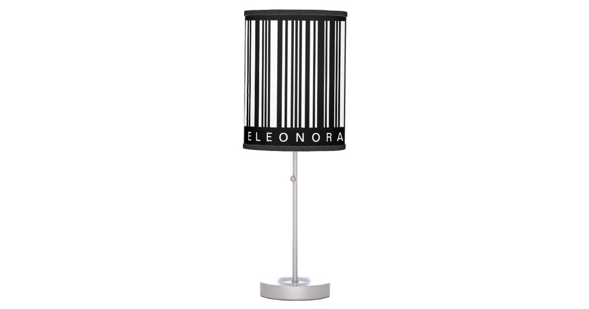 Striped Barcode Table Lamp | Zazzle