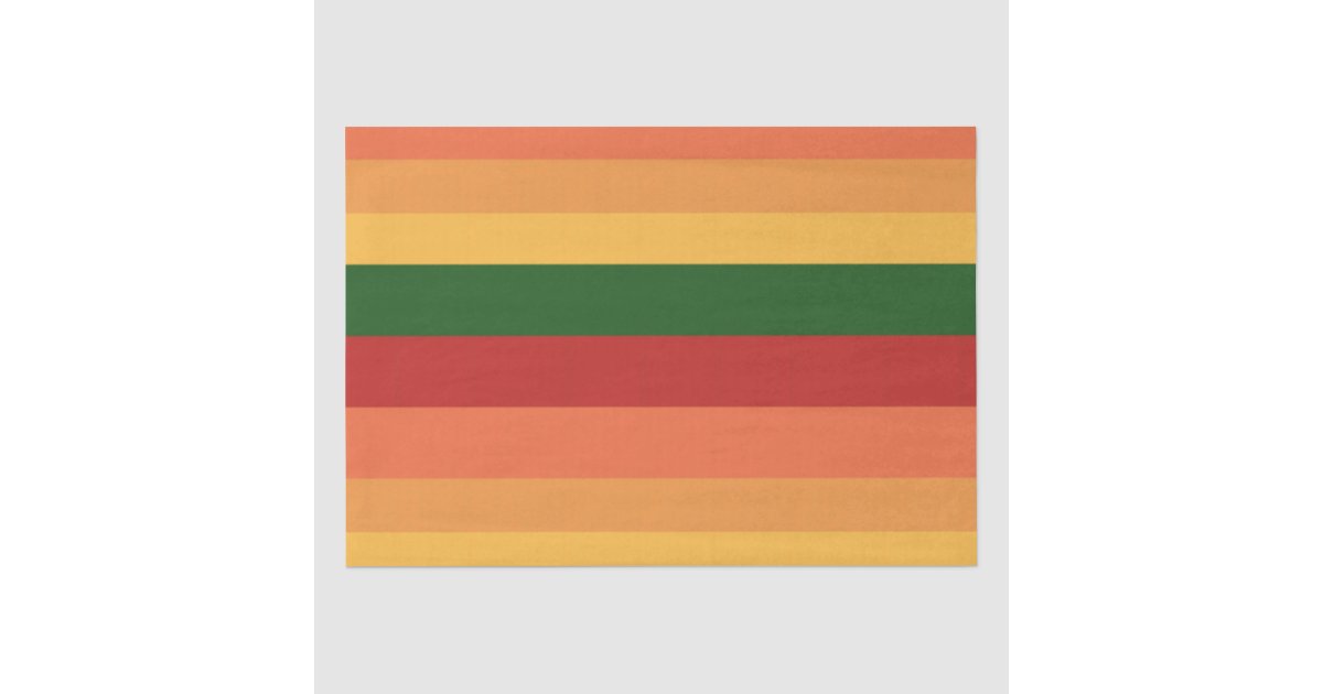 Striped Colors of Autumn Tissue Paper | Zazzle