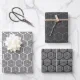 Striped Cubes Grayscale Wrapping Paper Sheets | Zazzle