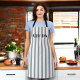 Striped Gray Uff Da All-Over Print Apron | Zazzle