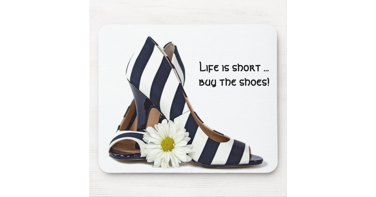 Striped High Heels Mouse Pad | Zazzle