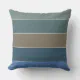 Striped Sand and Surf Colors of Barbados Outdoor Pillow | Zazzle