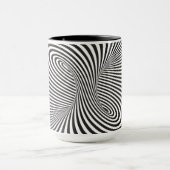 Striped torus. Optical illusion of endless motion Mug | Zazzle