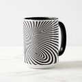 Striped torus. Optical illusion of endless motion Mug | Zazzle