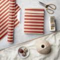 Stripes Lines Red White Saint Tropes Minimal Wrapping Paper | Zazzle
