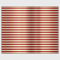 Stripes Lines Red White Saint Tropes Minimal Wrapping Paper | Zazzle