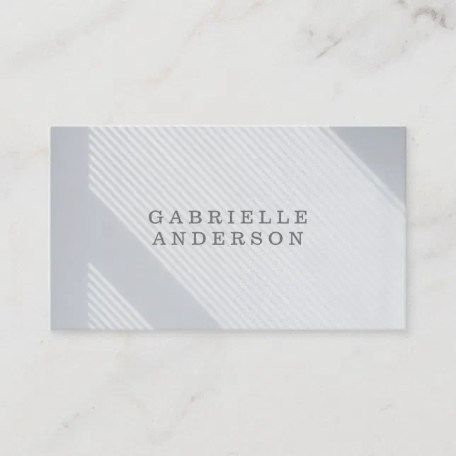 Stripes | Modern | Professional Business Card | Zazzle