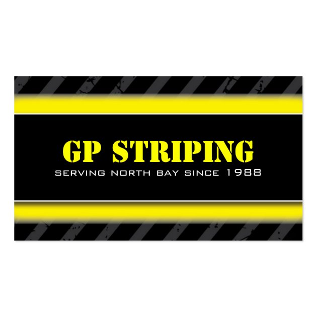 Striping Company Business Cards