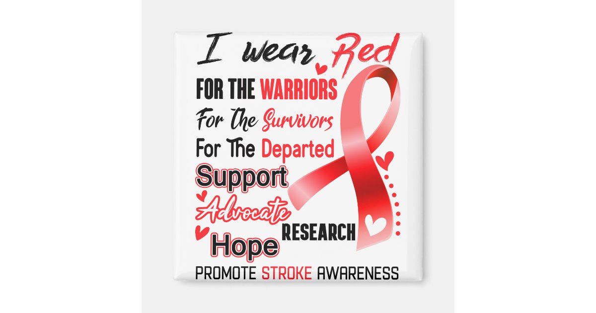Stroke Awareness Month Ribbon Gifts Magnet | Zazzle