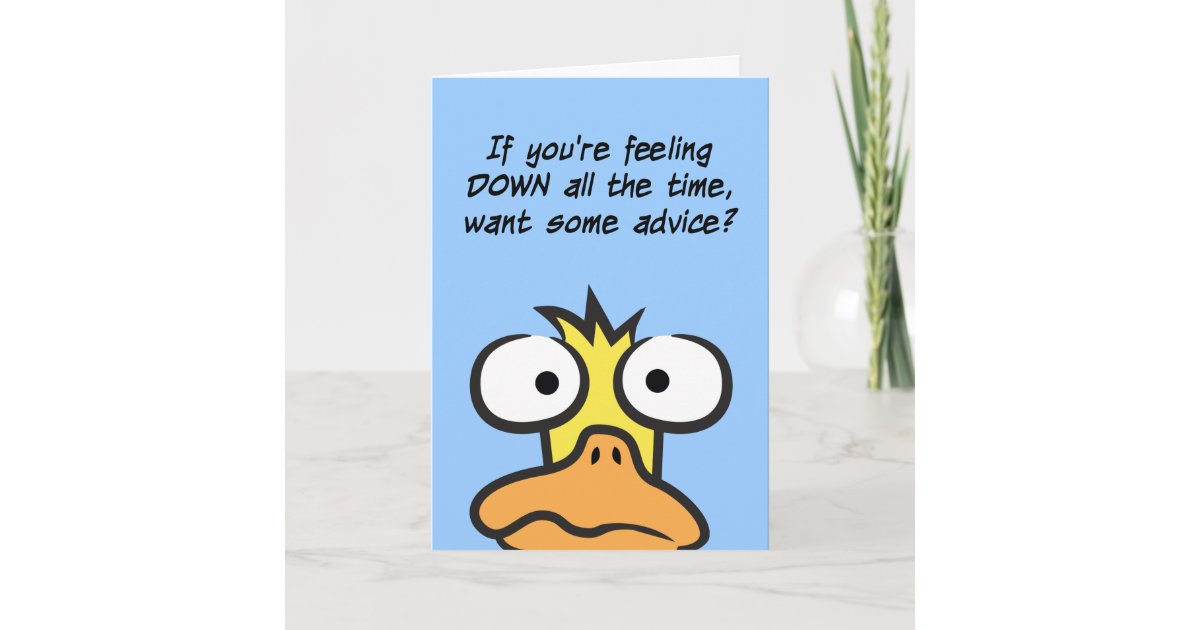 Stroke Of Duck (get well) Card | Zazzle.com