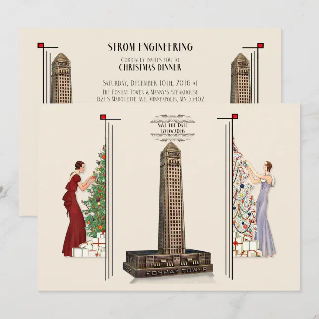 Strom Engineering Christmas Party Invitation | Zazzle