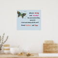 Strong and Beautiful butterfly Poster | Zazzle