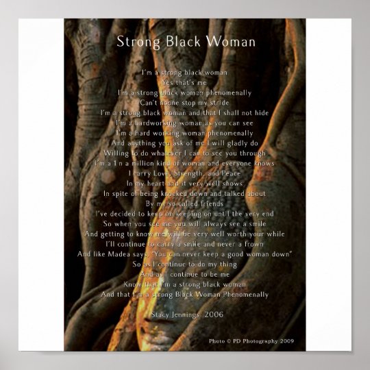 Strong Black Woman Poster | Zazzle.com