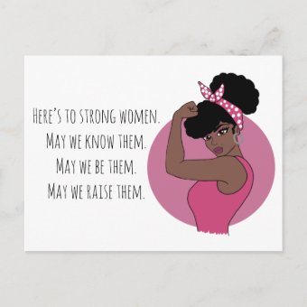 Strong Black Women Postcard | Zazzle