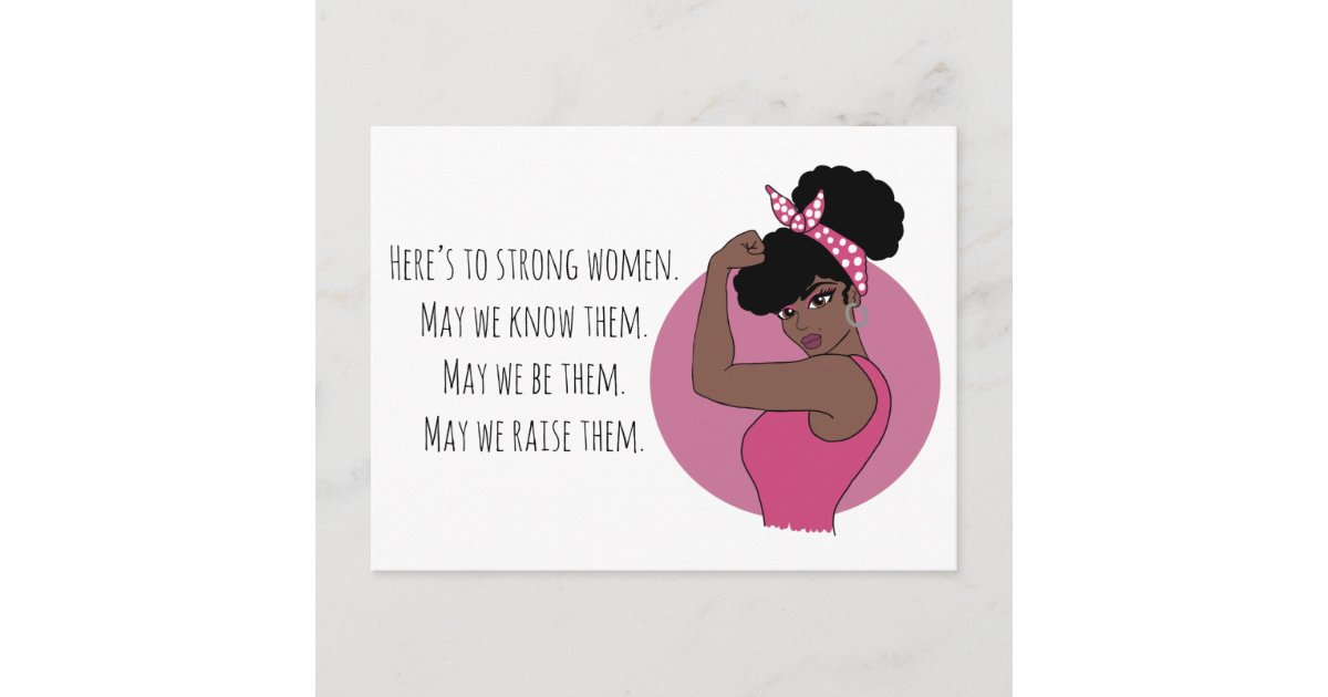 Strong Black Women Postcard | Zazzle