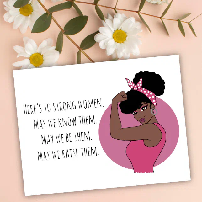 Strong Black Women Postcard | Zazzle