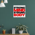 Strong Mind Strong Body Poster | Zazzle