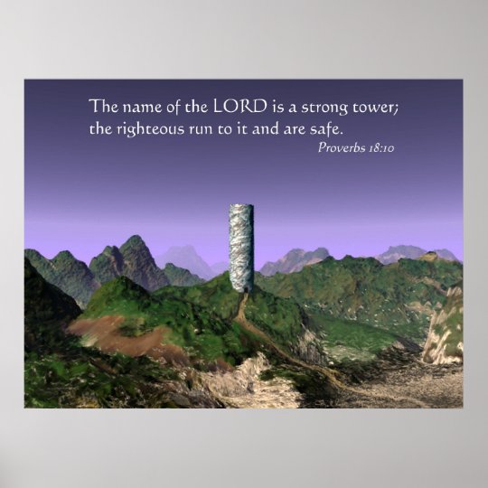 Strong Tower Poster | Zazzle.com