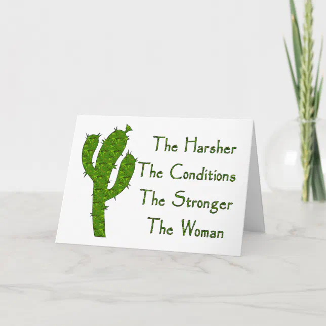Strong Woman Card | Zazzle