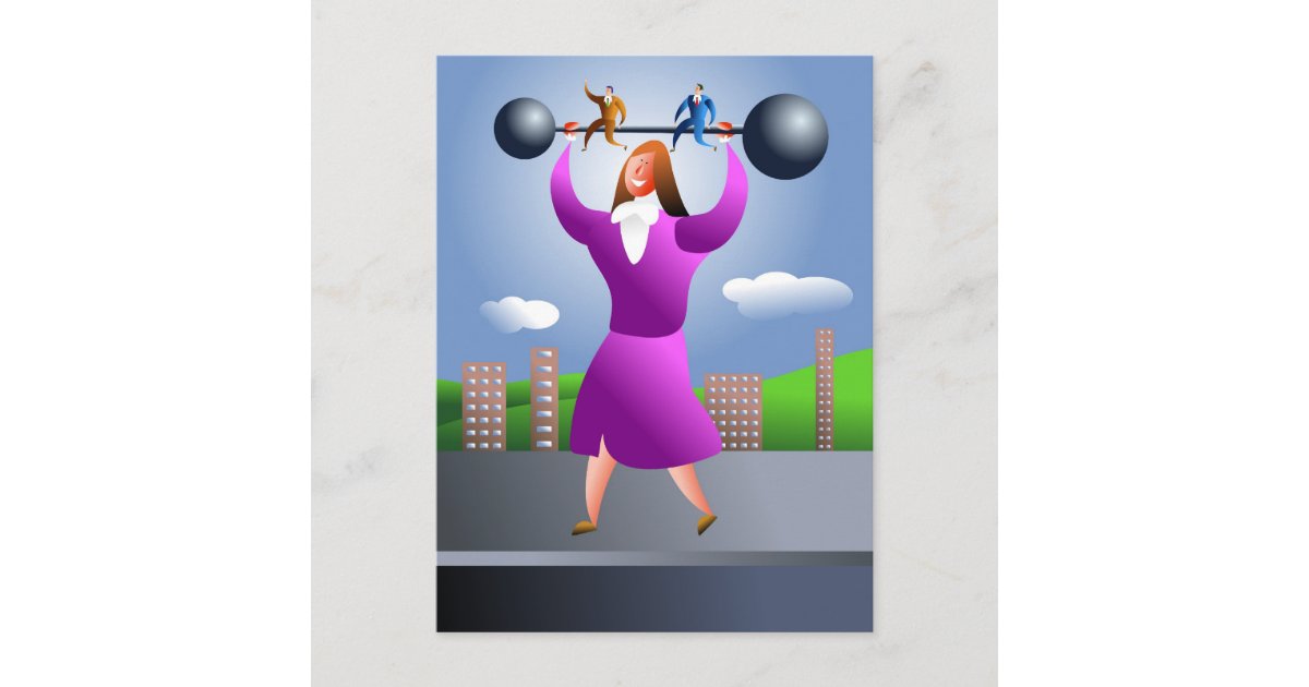 Strong Woman Postcard | Zazzle