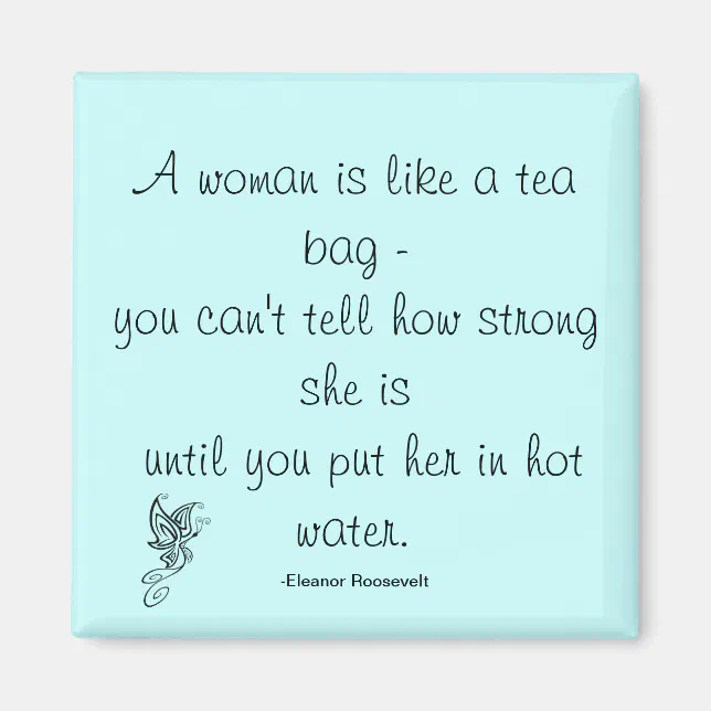 Strong Women Quote Roosevelt Magnet | Zazzle