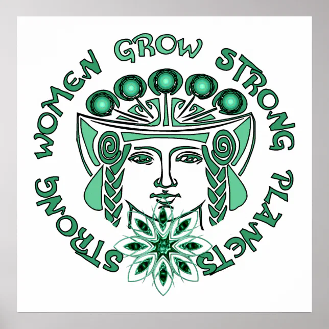 Strong Women Strong Planet Poster | Zazzle