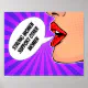 Strong Women Support Each Other Feminist Pop Art Poster | Zazzle