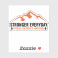Stronger Everyday Logo Sticker for Water Bottle | Zazzle
