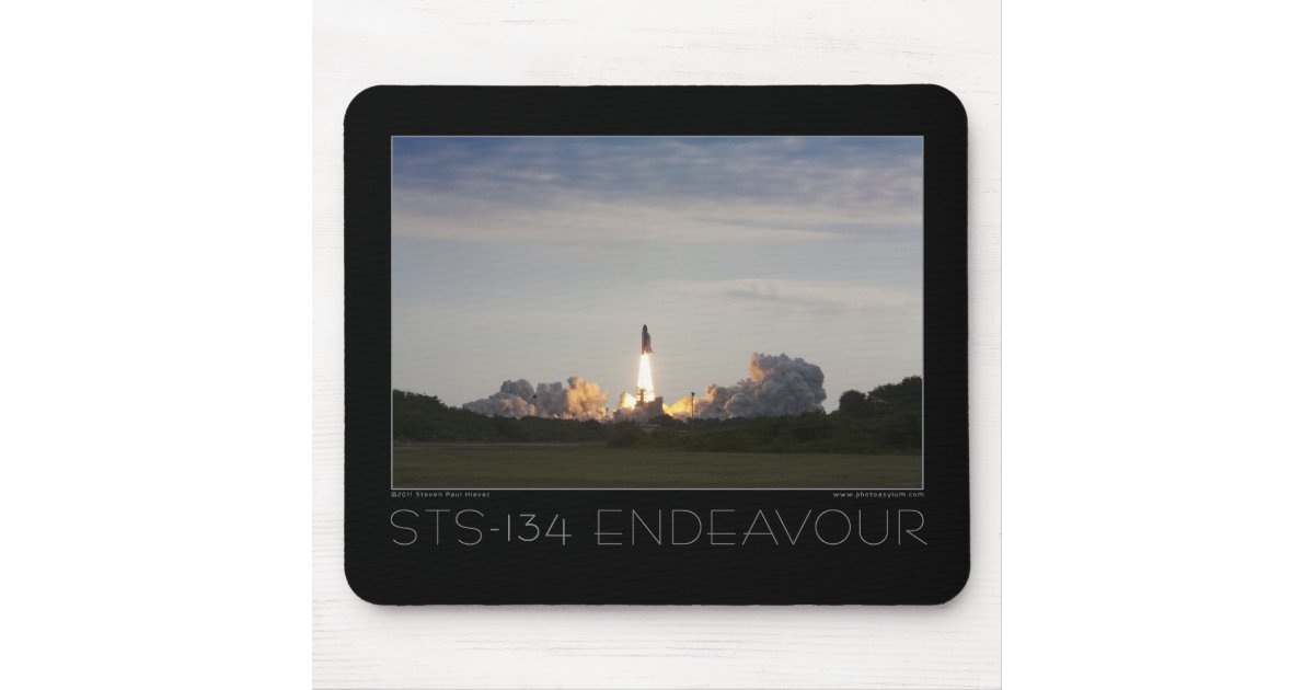 STS-134 Space Shuttle Endeavour Mouse Pad | Zazzle