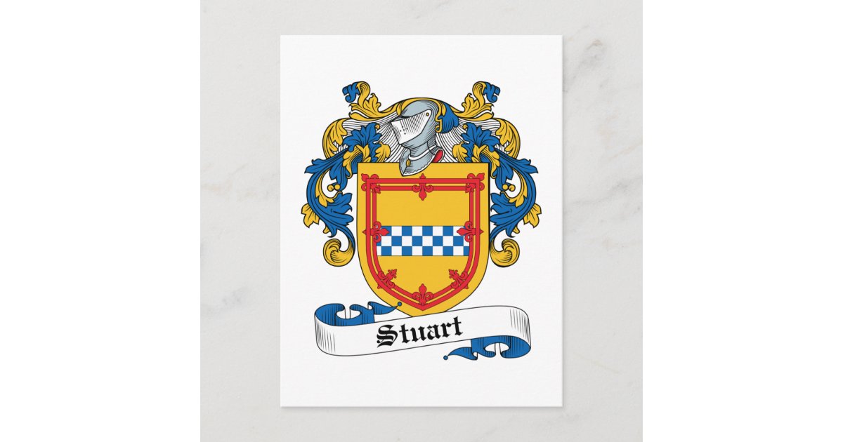 Stuart Family Crest Postcard | Zazzle