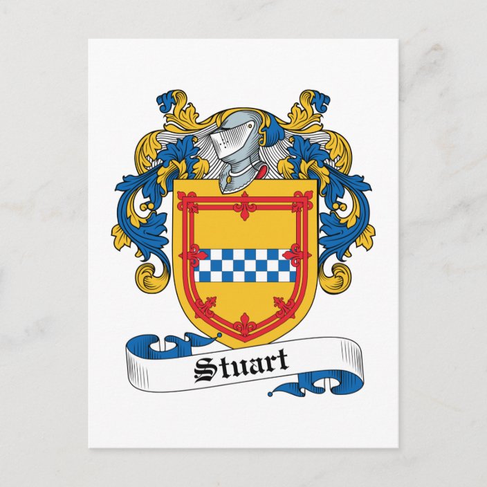 Stuart Family Crest Postcard | Zazzle.com