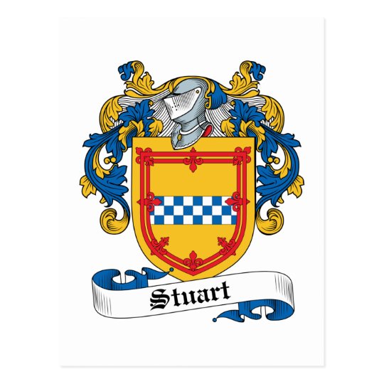 Stuart Family Crest Postcard | Zazzle.com