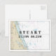 Stuart FL Nautical Chart Latitude Longitude Postcard | Zazzle