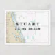 Stuart FL Nautical Chart Latitude Longitude Postcard | Zazzle