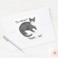 Stubborn Cat Square Sticker | Zazzle