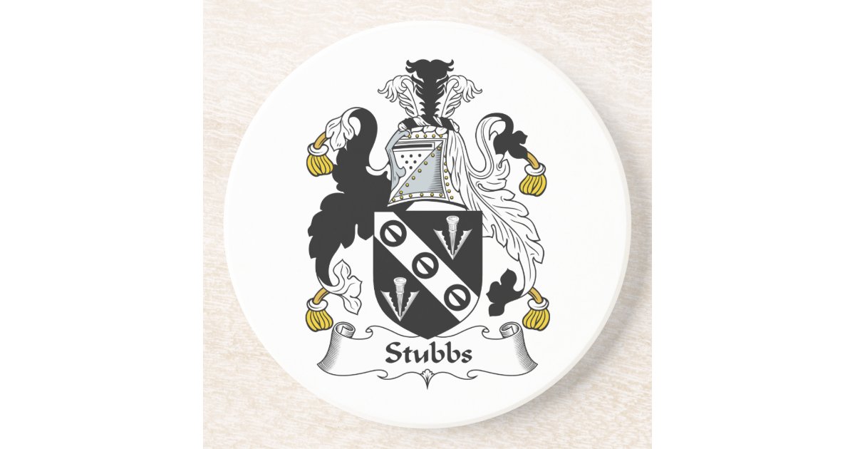 Stubbs Family Crest Sandstone Coaster | Zazzle