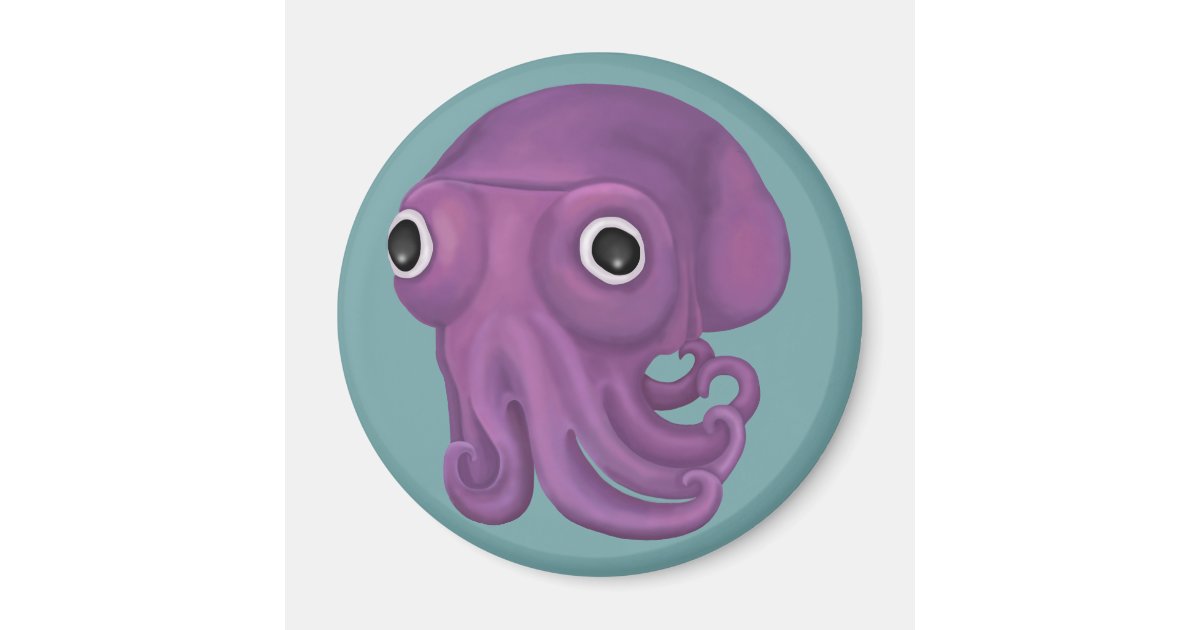 Stubby Squid Magnet | Zazzle