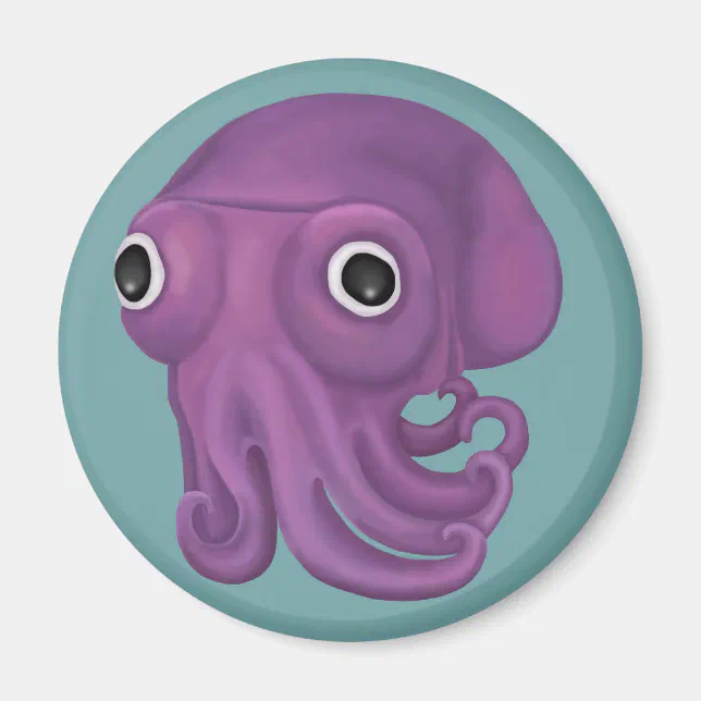 Stubby Squid Magnet | Zazzle