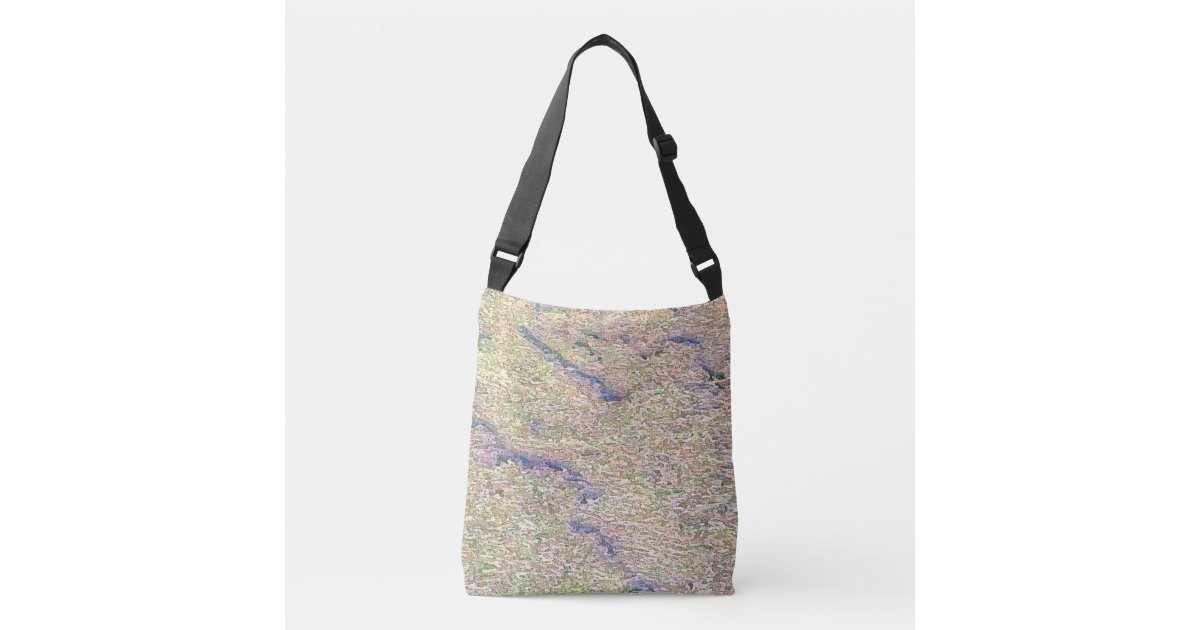 Stucco Green Sea Crossbody Bag | Zazzle