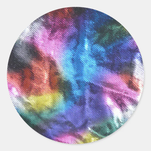 Stuck in the 70's - Disco Era Sparkles Classic Round Sticker | Zazzle