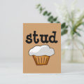 Stud Muffin, Cute Funny Baked Good Postcard | Zazzle