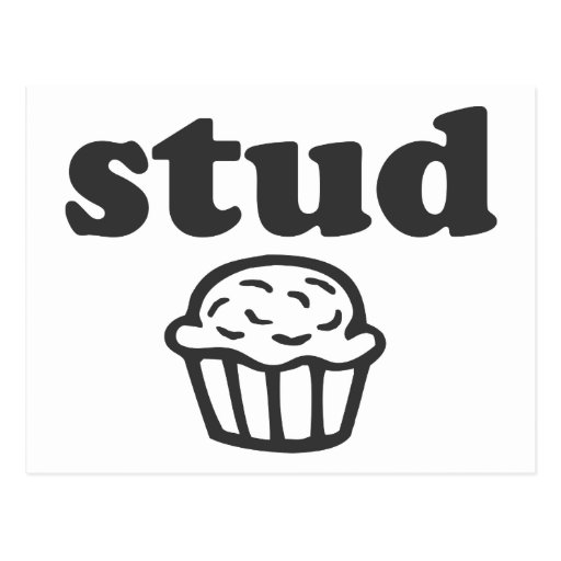 Stud Muffin Postcard | Zazzle