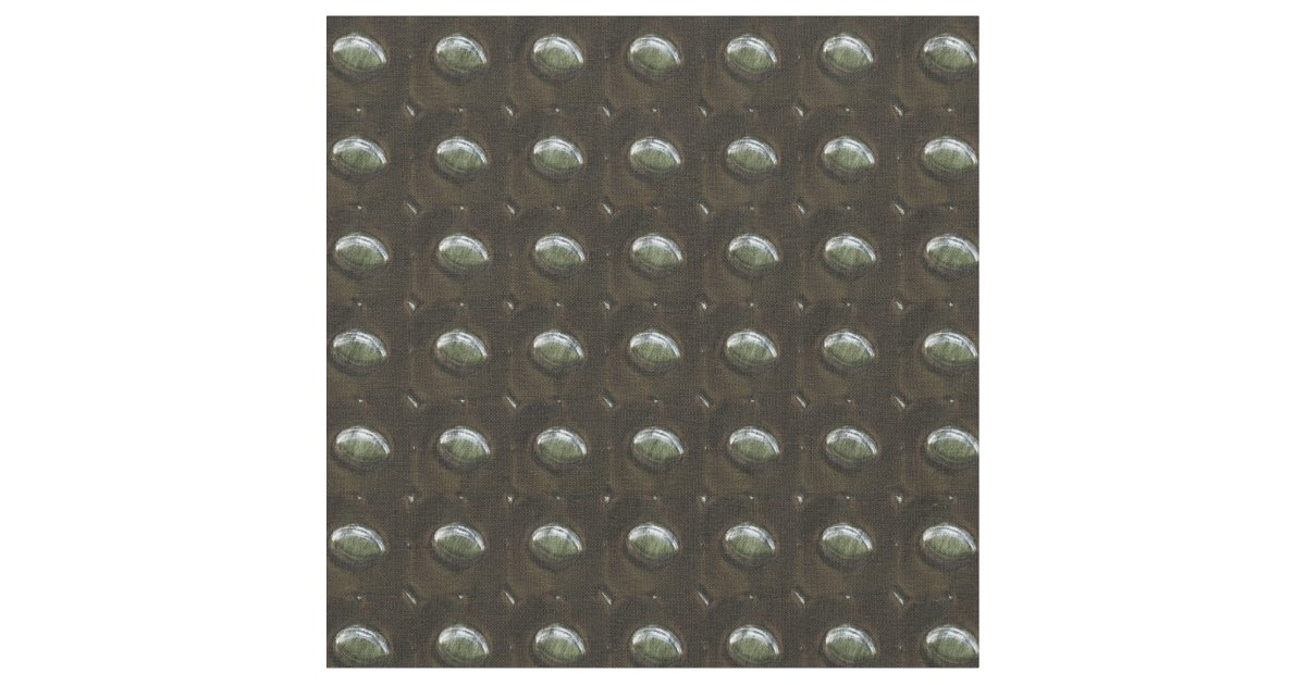 Studded Leather 2 Fabric Custom Fabric | Zazzle